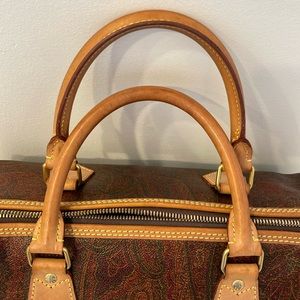 Etro | Bags | Vintage Etro Paisley Satchel Boston Bag | Poshmark